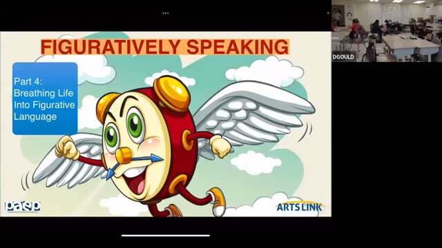 Figuratively Speaking: Part 4 Breathing Life into Figurative Language - ArtsLink